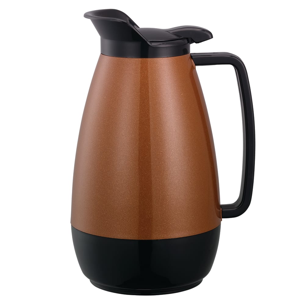 Service Ideas TS101CB 1 liter Coffee Server w/ Flip Top, Smooth Body ...