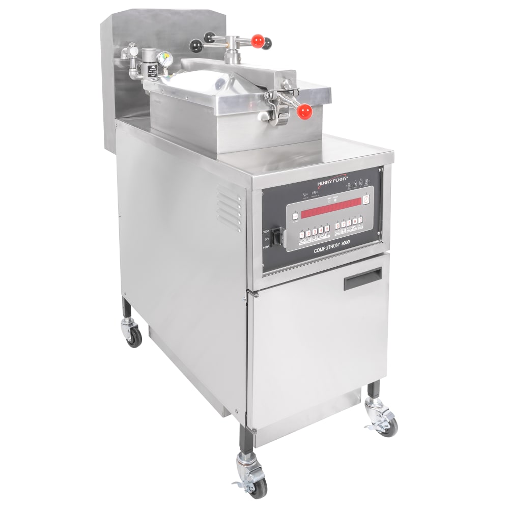 Henny Penny PFG600.19 43 lb Liquid Propane Gas Pressure Chicken Fryer - 80,000 BTU