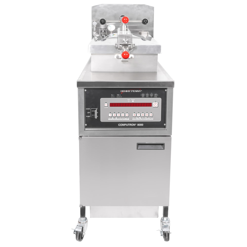 Henny Penny PFG600.19 43 lb Liquid Propane Gas Pressure Chicken Fryer - 80,000 BTU