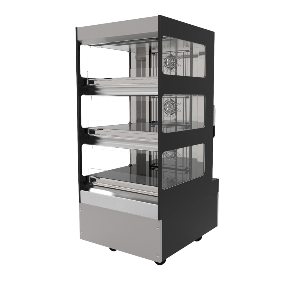 Flexeserve 3T-600R-LHRF 26 3/5" Dual Service Floor Model Heated Display ...