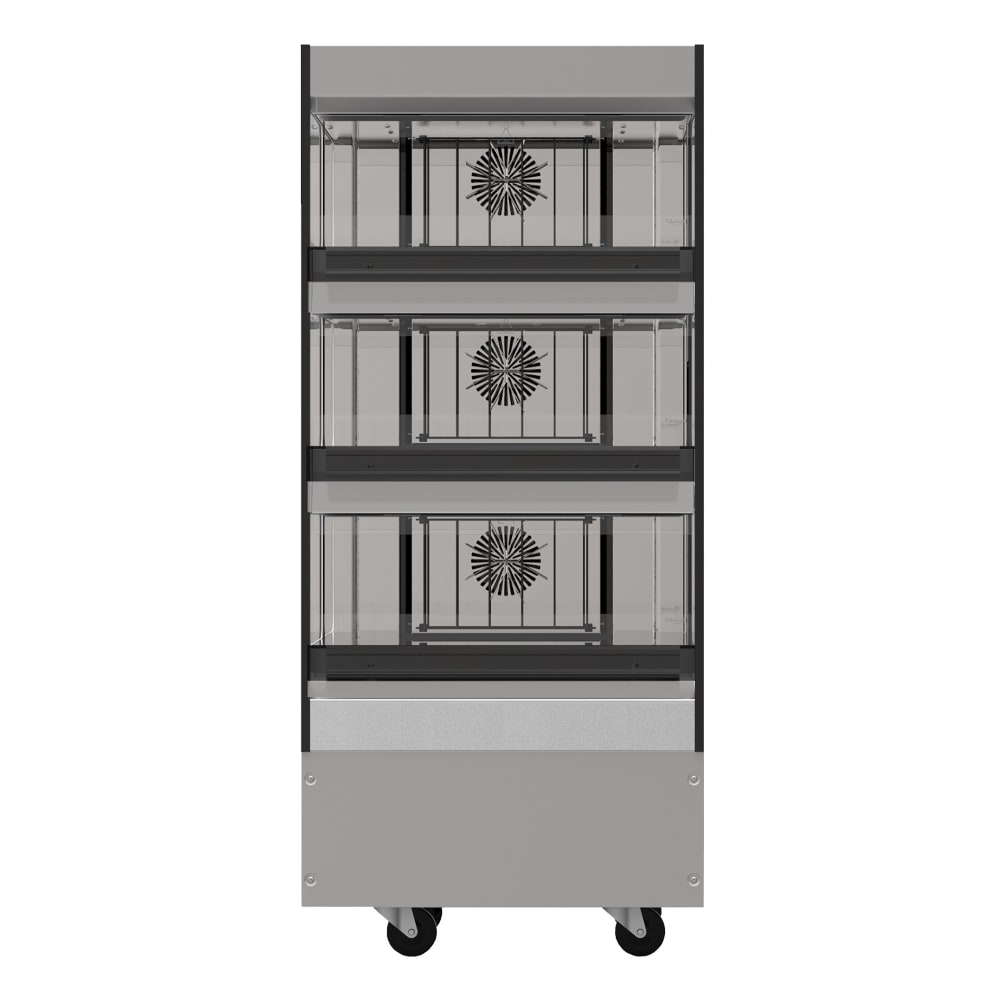 Flexeserve 3T-600R-LHRF 26 3/5" Dual Service Floor Model Heated Display ...