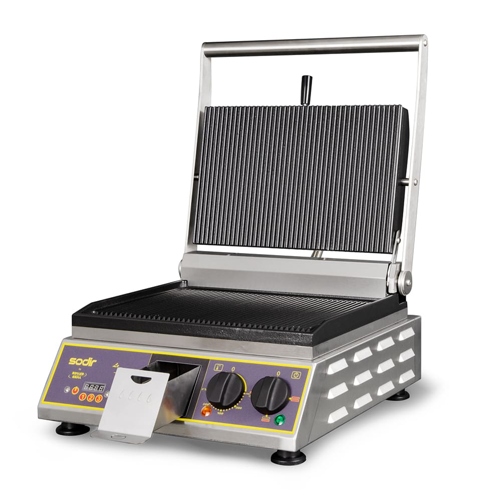 Equipex PANINI PREMIUM Double Commercial Panini Press w/ Cast Iron ...