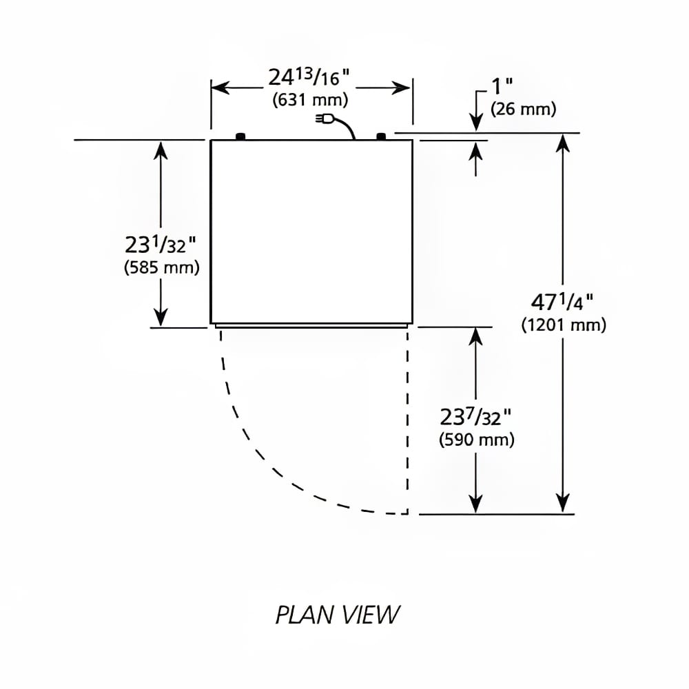 True GDM-12F-HC~TSL01 24 7/8" One Section Display Freezer w/ Swing Door ...