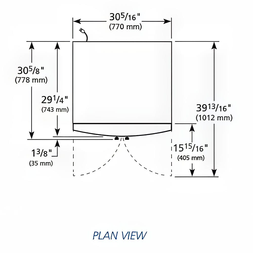 True GDM-14RF-HC-LD 31" Two-Section Refrigerated Display w/ Swing Door ...