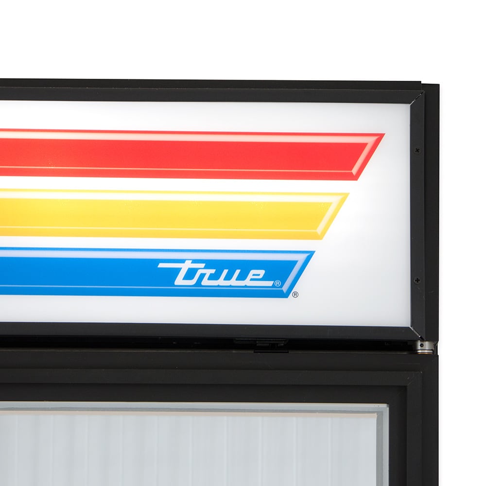 True GDM-35F~TSL01 39 1/2" Two Section Display Freezer w/ Swing Doors ...