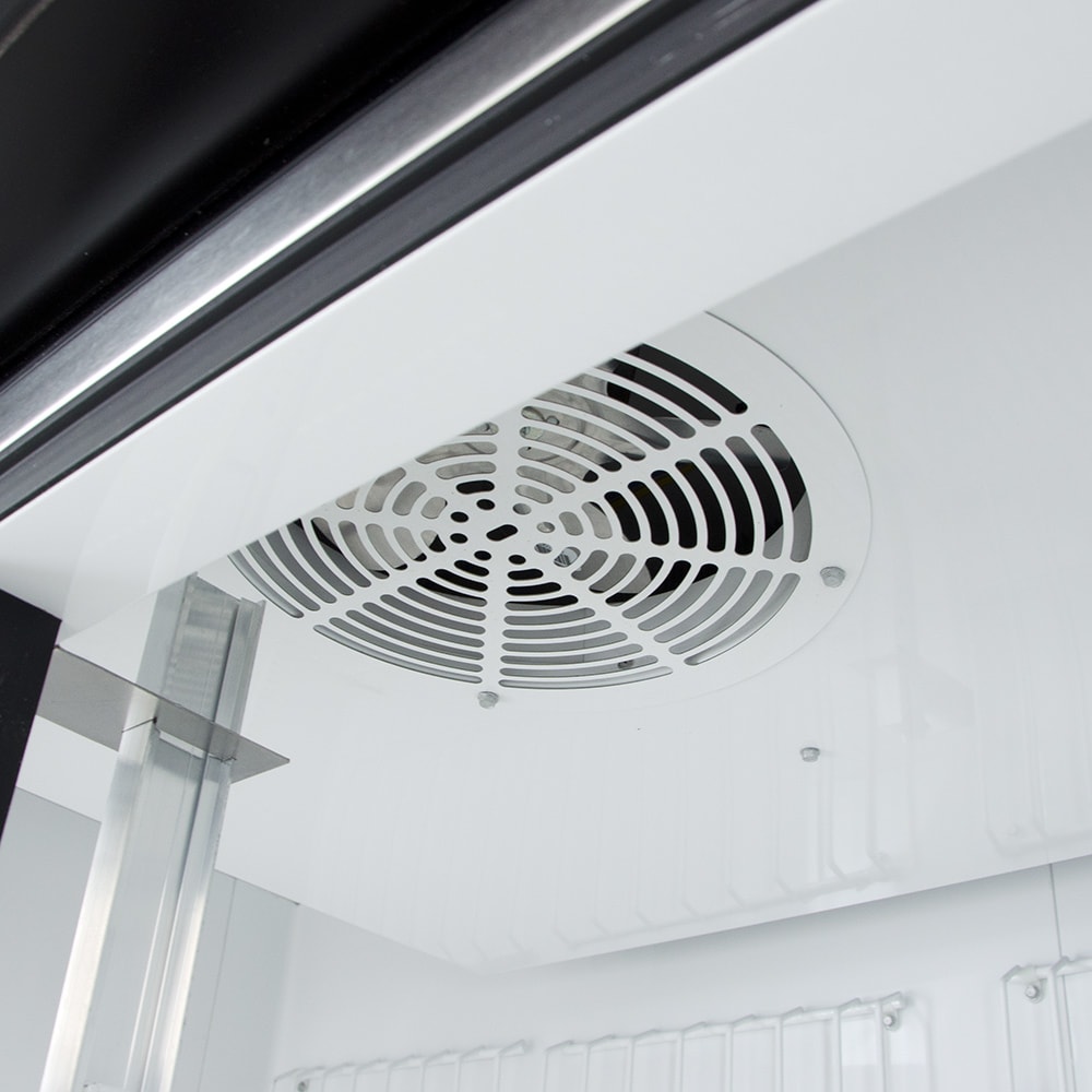 True GDM-72F-HC~TSL01 78" Three Section Display Freezer w/ Swing Doors ...