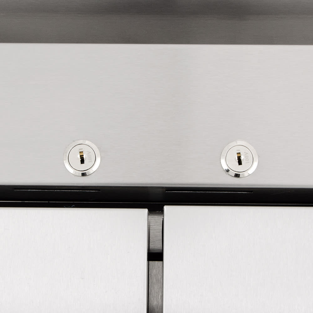 True T-49F-HC 54" Two Section Reach In Freezer, (2) Solid Doors, 115v