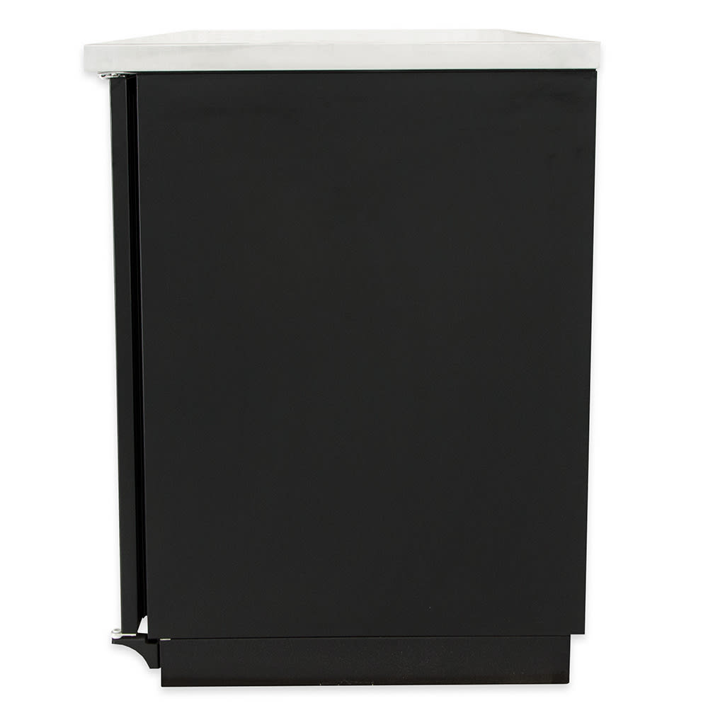 True TBB-2-HC 58 7/8" Bar Refrigerator - 2 Swinging Solid Doors, Black ...