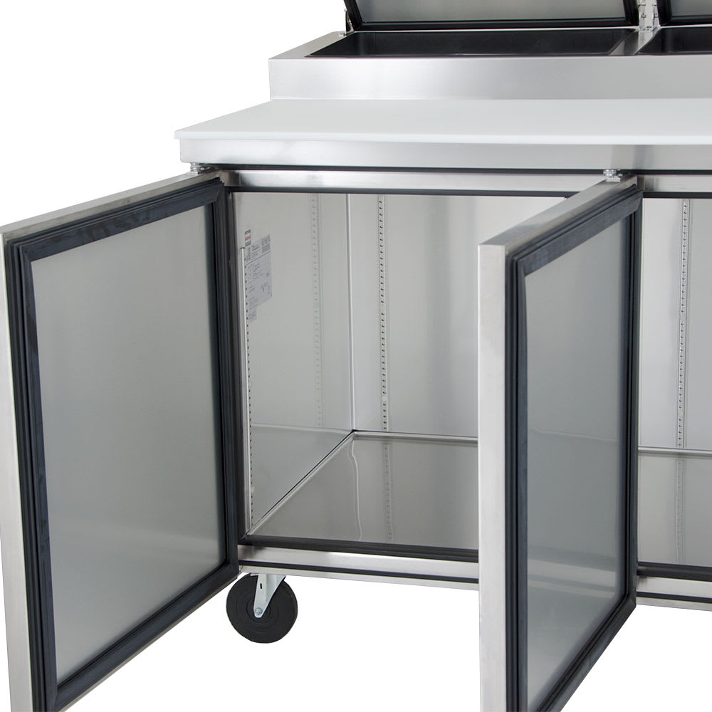 True TPP-93 93" Pizza Prep Table w/ Refrigerated Base, 115v