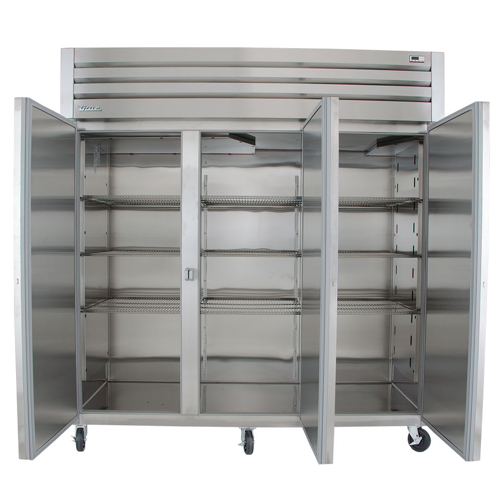 True STR3R-3S 77 3/4" Three Section Reach In Refrigerator, (3) Left ...