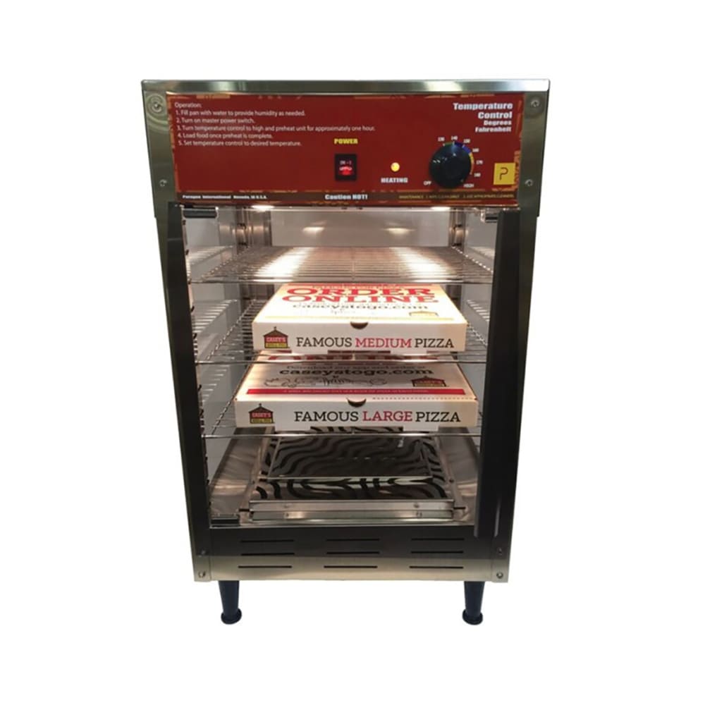 Paragon 2101120 18 1/2"W Pass Thru Heated & Humidified Pizza ...