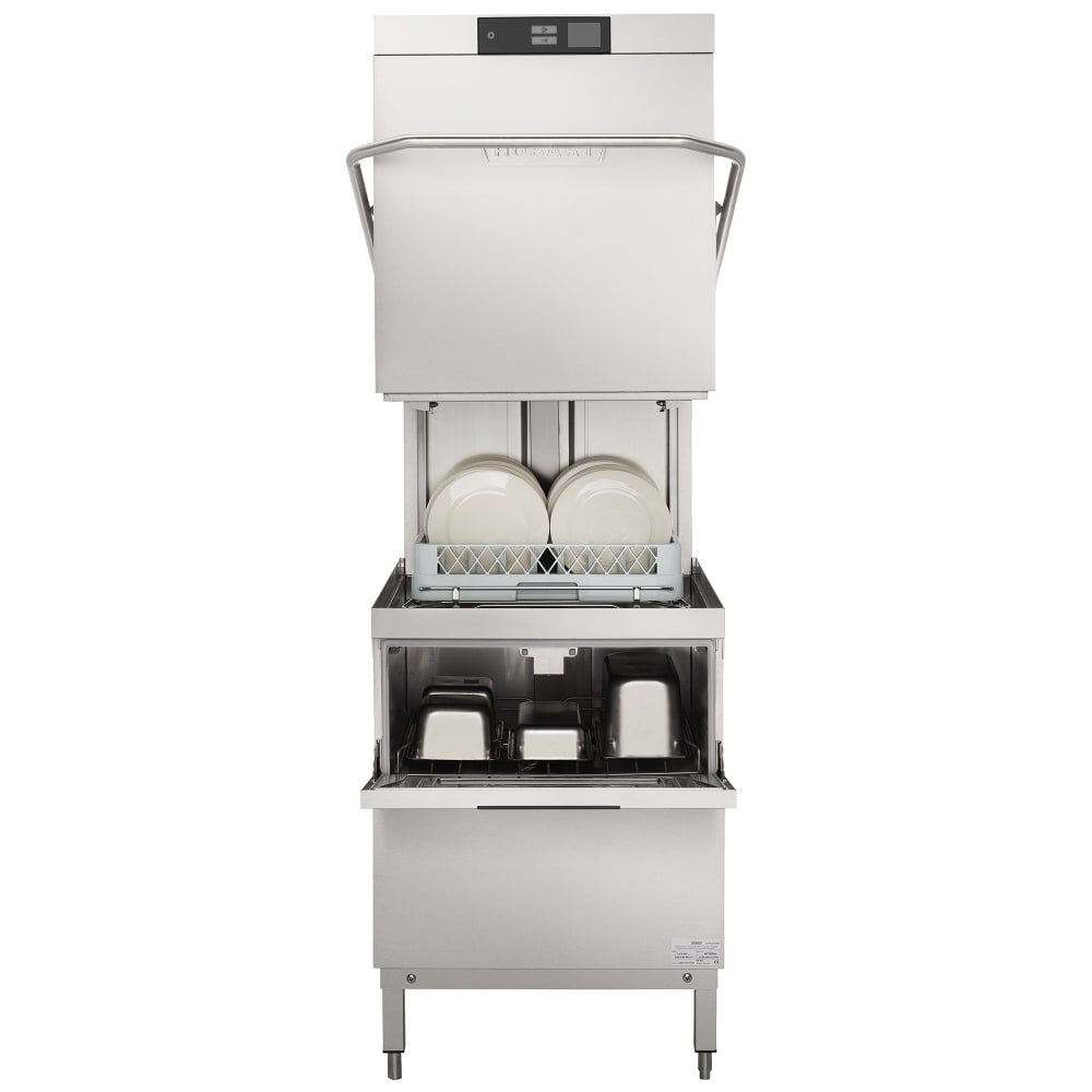 Hobart AMTL-2 High Temp Door Type Dishwasher w/ 80 Racks/hr Capacity ...