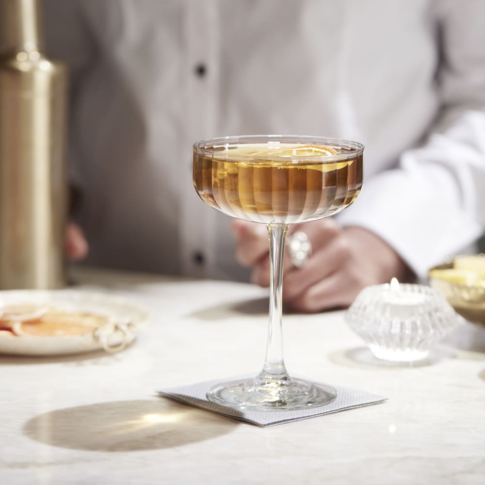 Libbey 7401 8 1/2 oz Linear Coupe Cocktail Glass