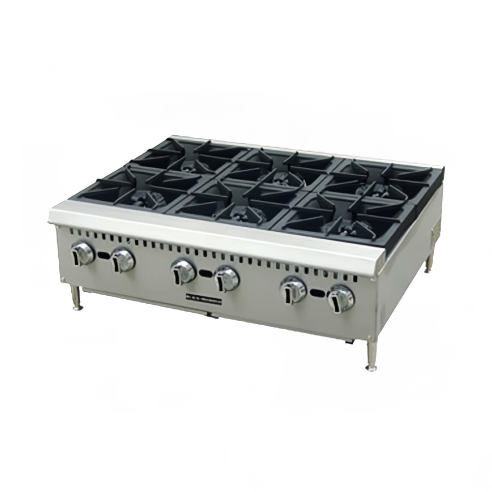 Black Diamond BDCTH-36 6 Burner Countertop Hotplate - Heavy Duty ...