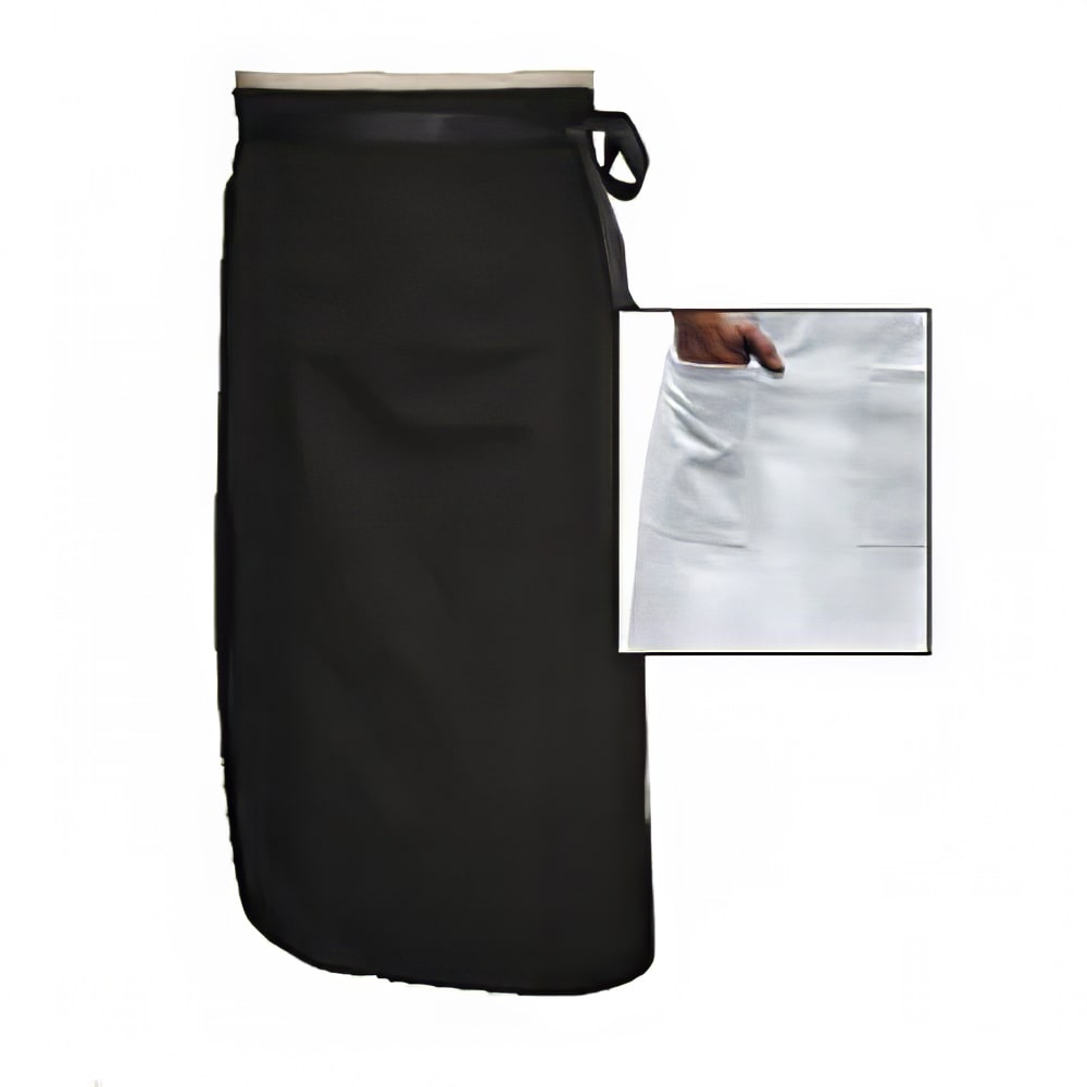 Chef Revival A011BK Chef Bistro Waist Apron, 34 x 29", Poly Cotton ...