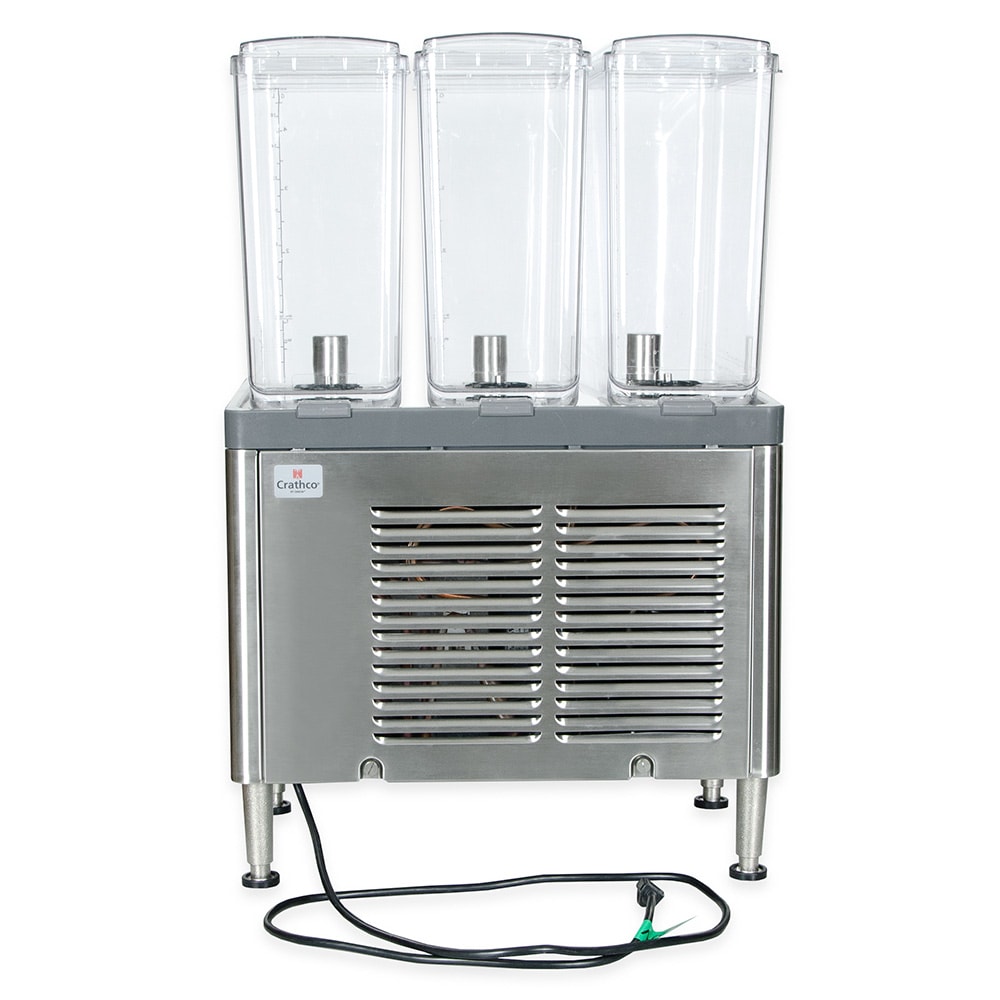 Crathco CS-3L-16 Refrigerated Drink Dispenser w/ (3) 4 3/4 gal Bowls ...