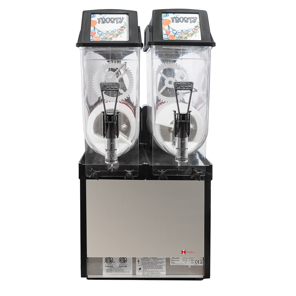 Crathco FROSTY 2 Frozen Drink Machine w/ (2) 3 1/5 gal Bowls, 15 4/5"W ...