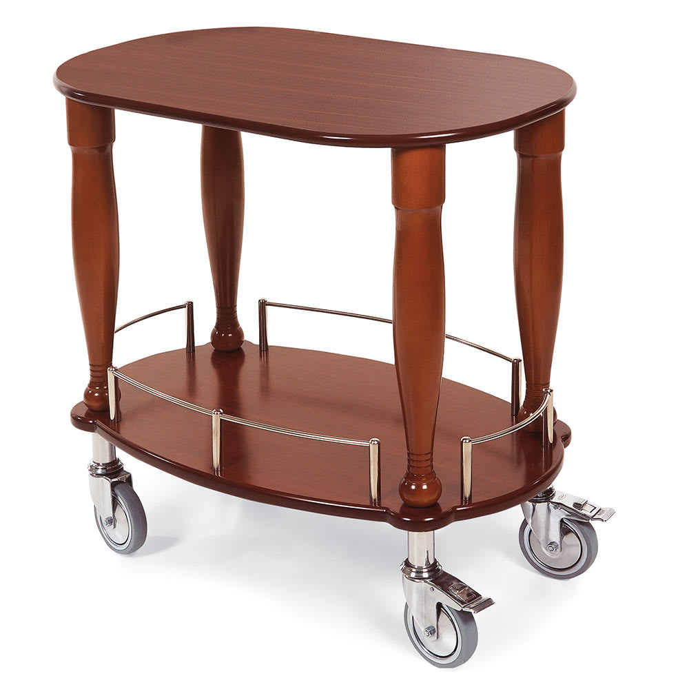 Geneva 70030 Oval Dessert Cart w/ Multi-Tiered Design