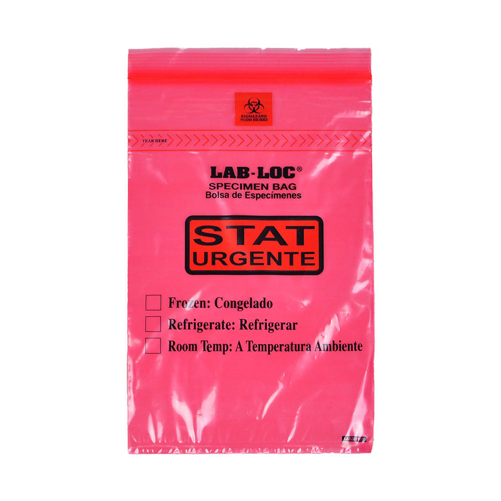 LK Packaging LABZ69RST Lab-Loc® Specimen Bags w/ Removable Biohazard ...