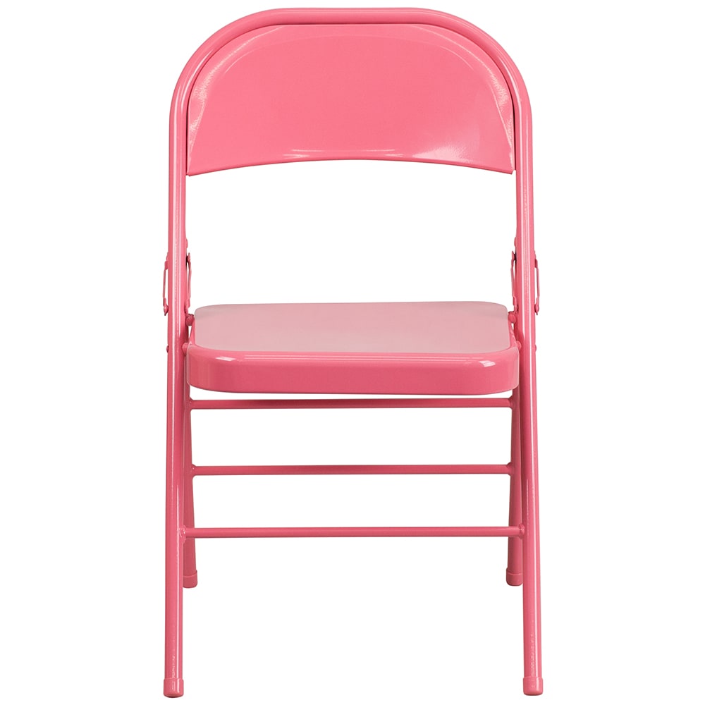 Flash Furniture HF3-PINK-GG Steel Folding Chair - Pink