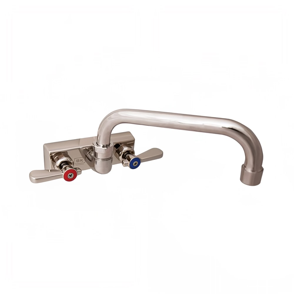 BK Resources EVO-4SM-12 Splash Mount Faucet w/ 12" Swing Spout & 4" Centers