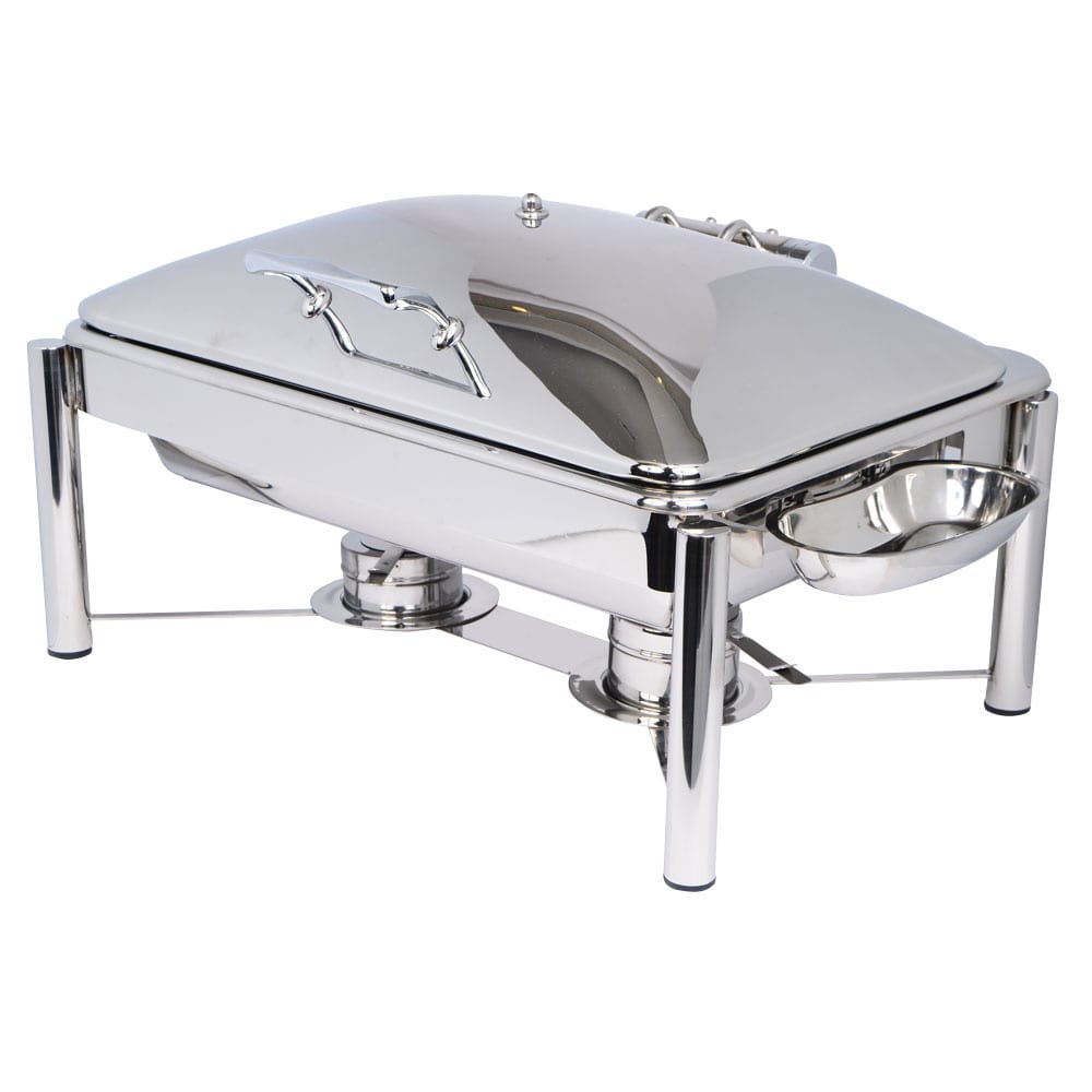 Eastern Tabletop 3935PL 8 qt Oblong Induction Chafer w/ Hinged Lid ...
