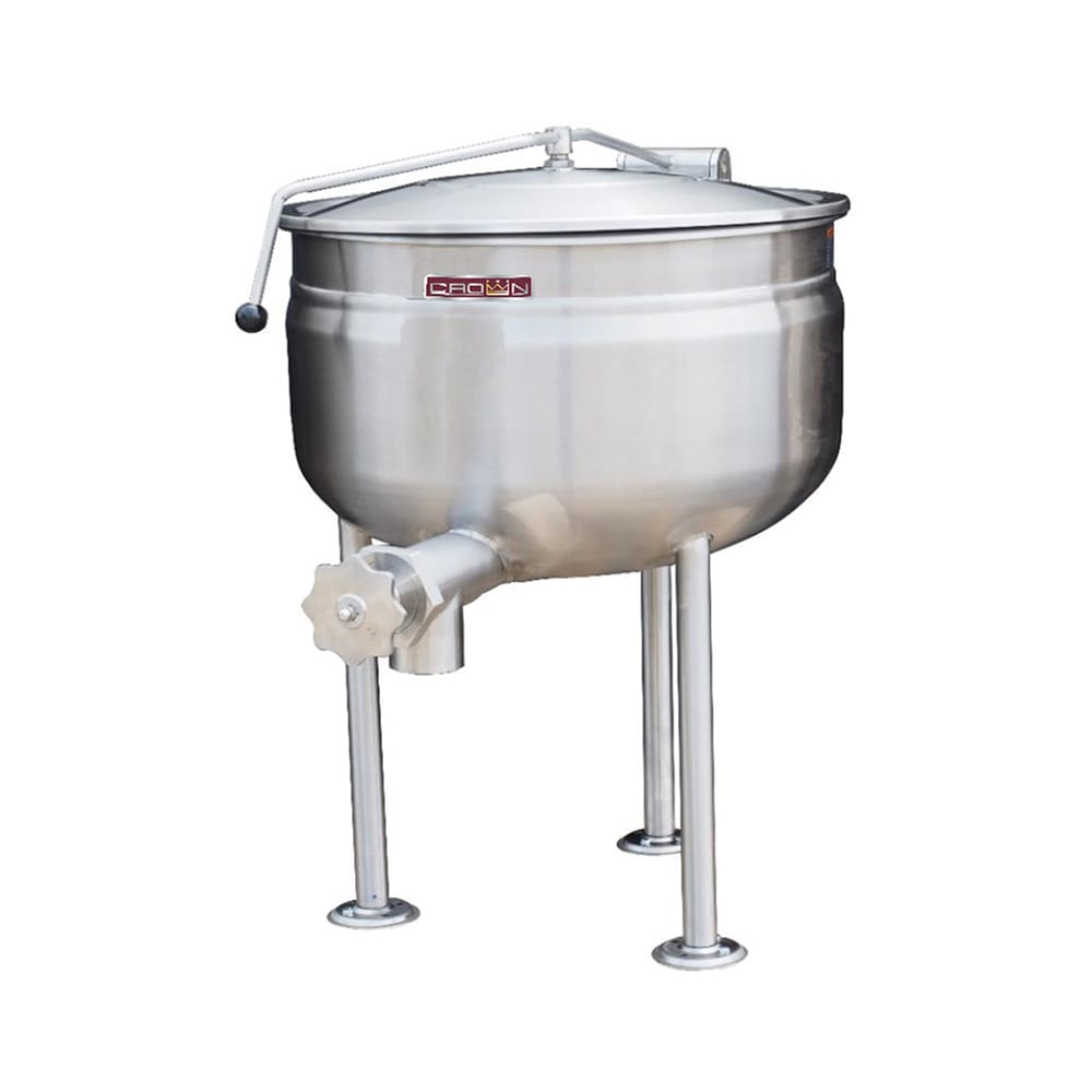 Crown Steam DL-20F 20 gal. Steam Kettle - Stationary, Full Jacket ...
