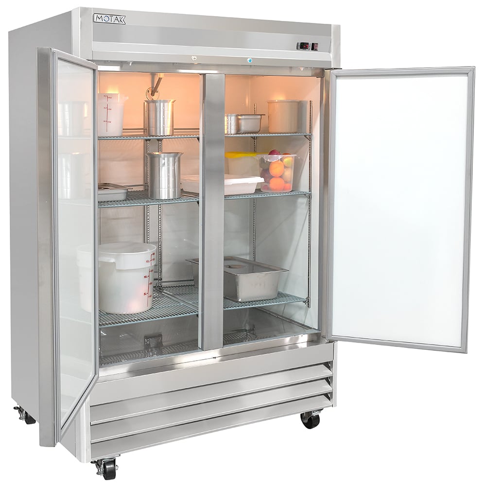 MoTak MSD-2DF-BAL 54" Two Section Reach In Freezer, (2) Solid Doors, 115v