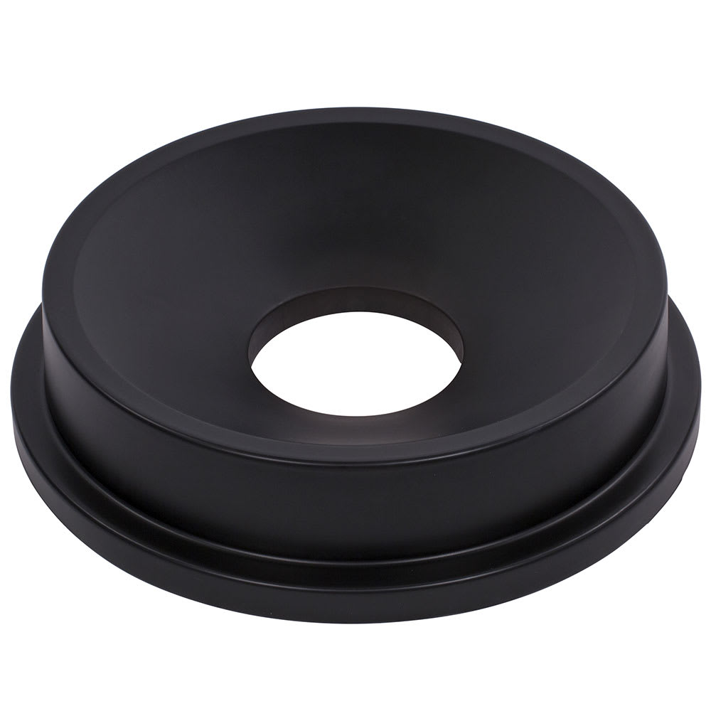 Carlisle Round Funnel Trash Can Lid - Plastic, Black (34103503)