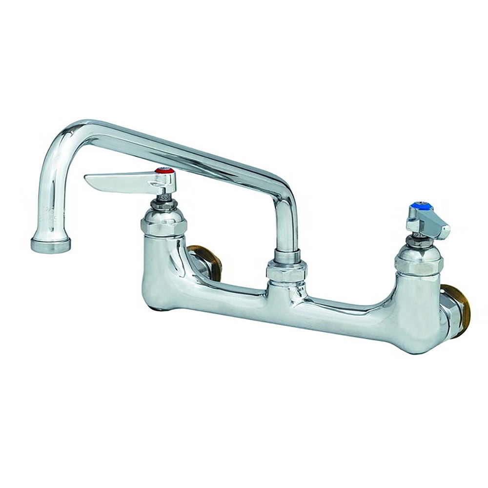 T&S B-0231-CC Splash Mount Mixing Faucet w/ 12" Swing Nozzle