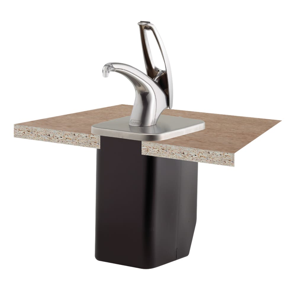 San Jamar P4100 Drop-In Pump Style Condiment Dispenser Kit, Metal Finish