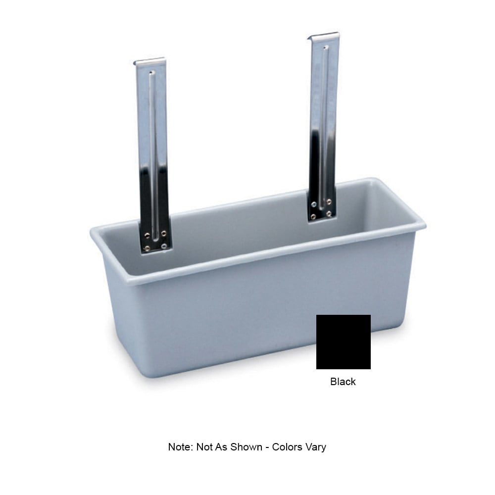 Vollrath 97290 Silver Bin for Bussing Carts, Plastic, Black