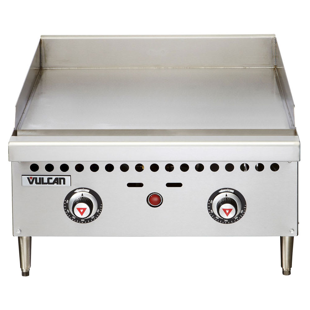 Vulcan VCRG24-T 24" Gas Griddle w/ Thermostatic Controls - 1" Steel ...