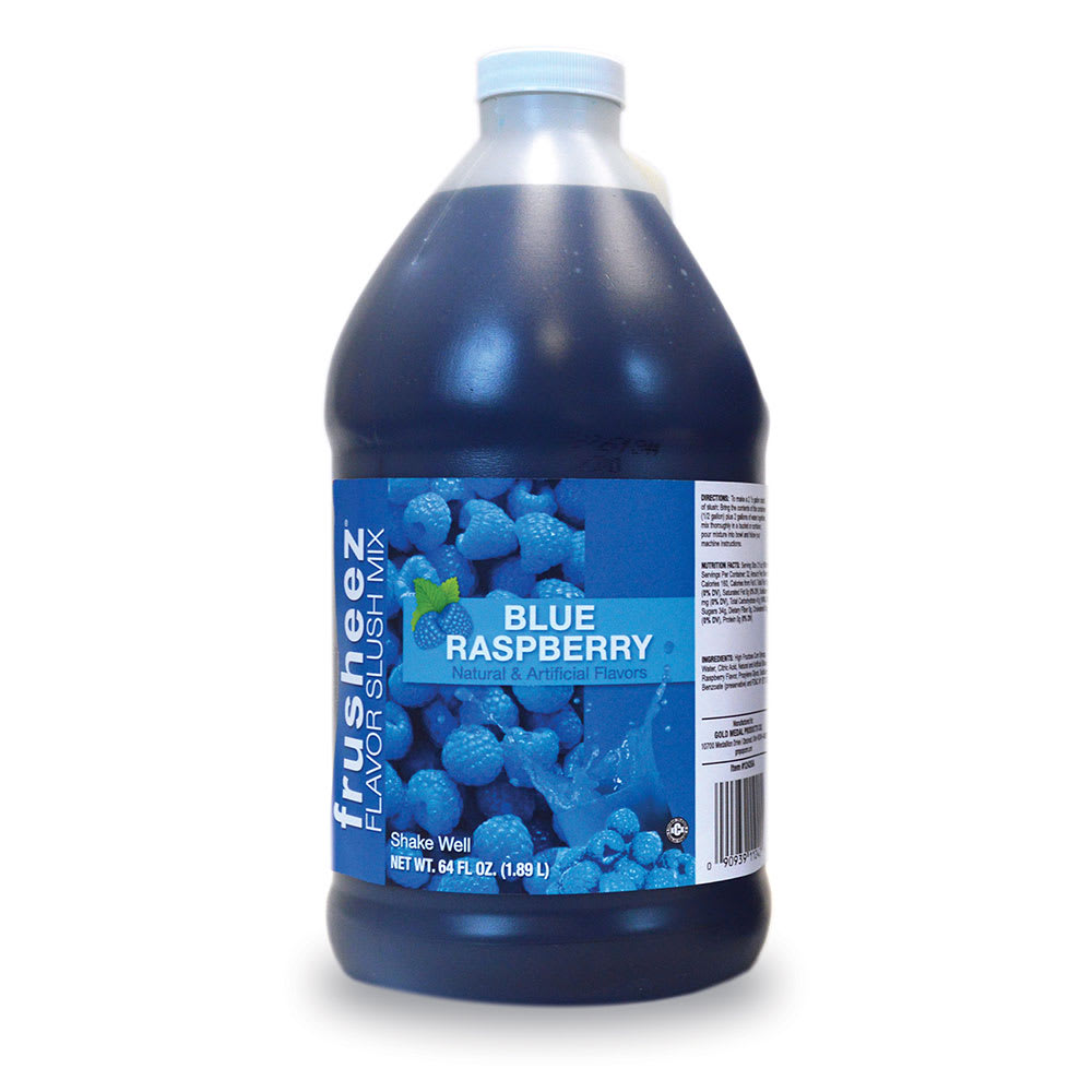 Gold Medal 1242 Blue Raspberry Frusheez® Mix, Concentrate, (6) 1/2 gal Jugs