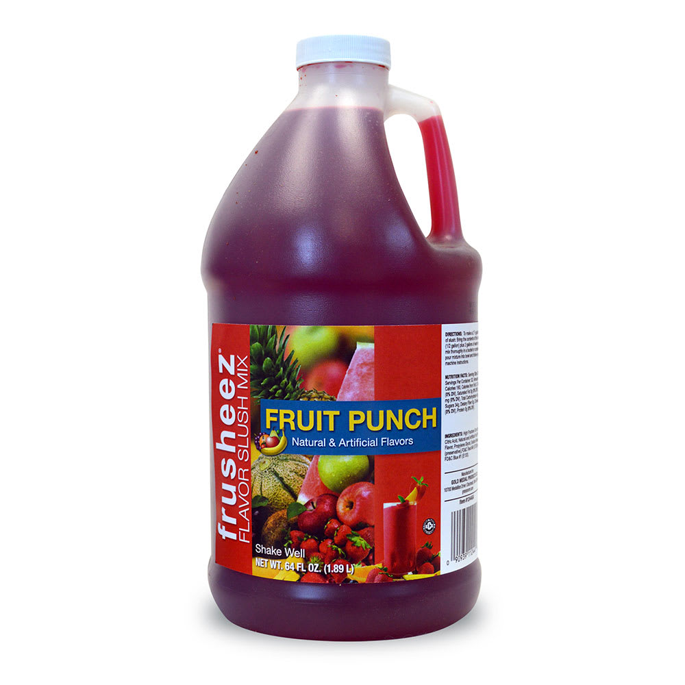 Gold Medal 1244 Fruit Punch Frusheez® Mix, Concentrate, (6) 1/2 gal Jugs