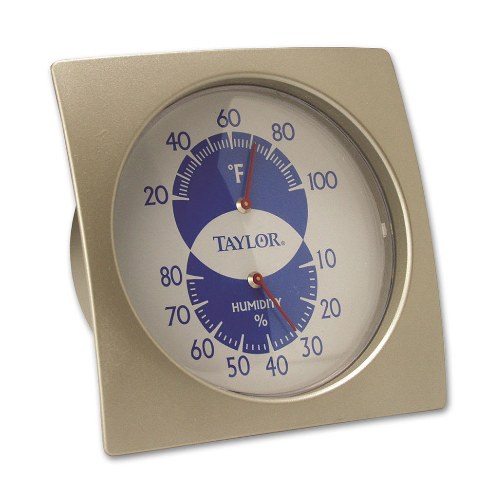 Taylor 5504 Dial Thermometer/ Hygrometer, 10 to 80 Percent Humidity Range