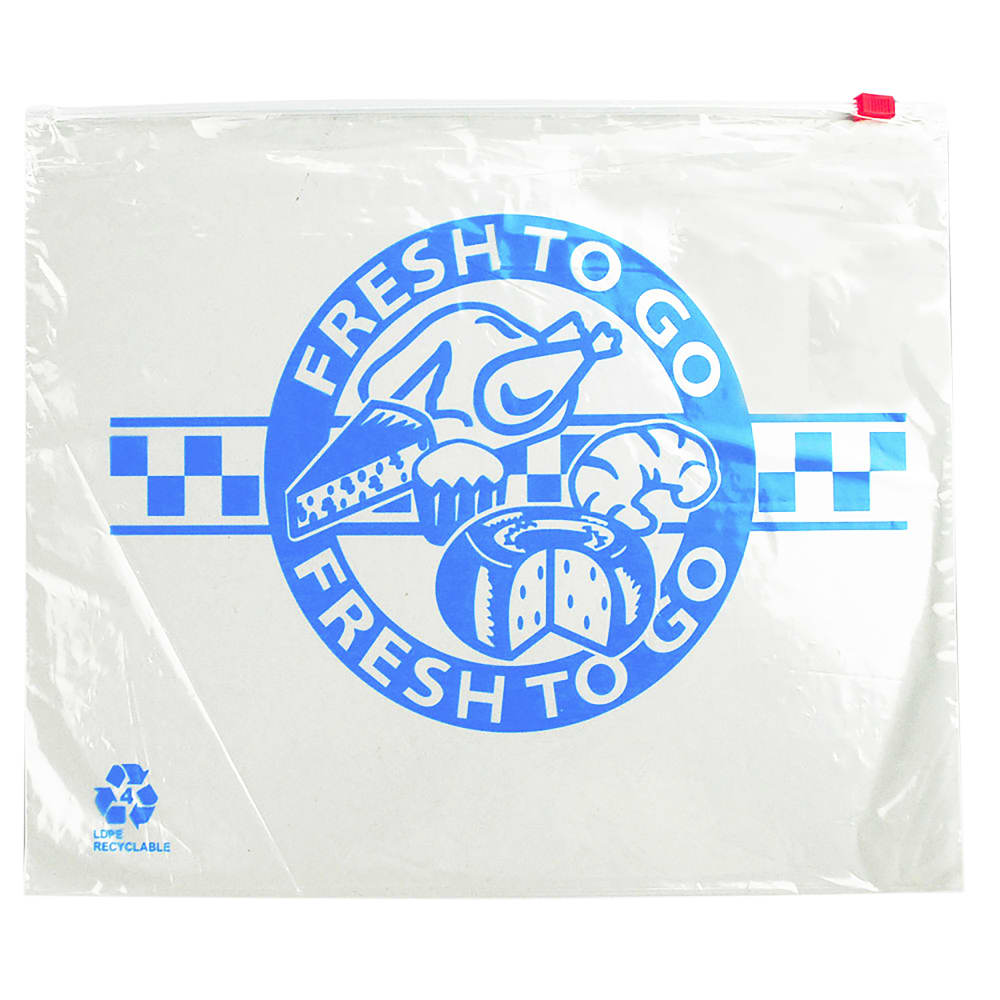 LK Packaging FSL108P Slide Seal Printed Deli Bag - 8" x 10", Poly