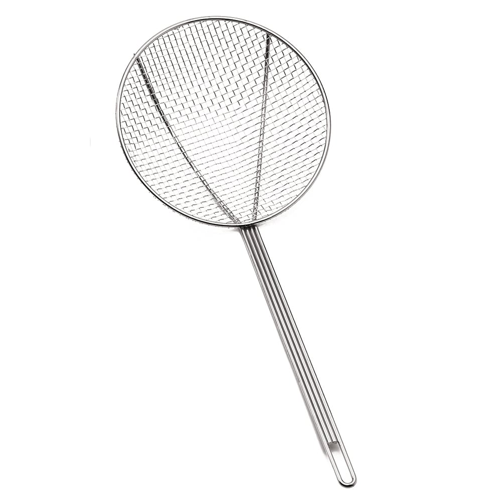 Tablecraft 3306 6" Round Skimmer w/ 13" Handle, Nickel-Plated