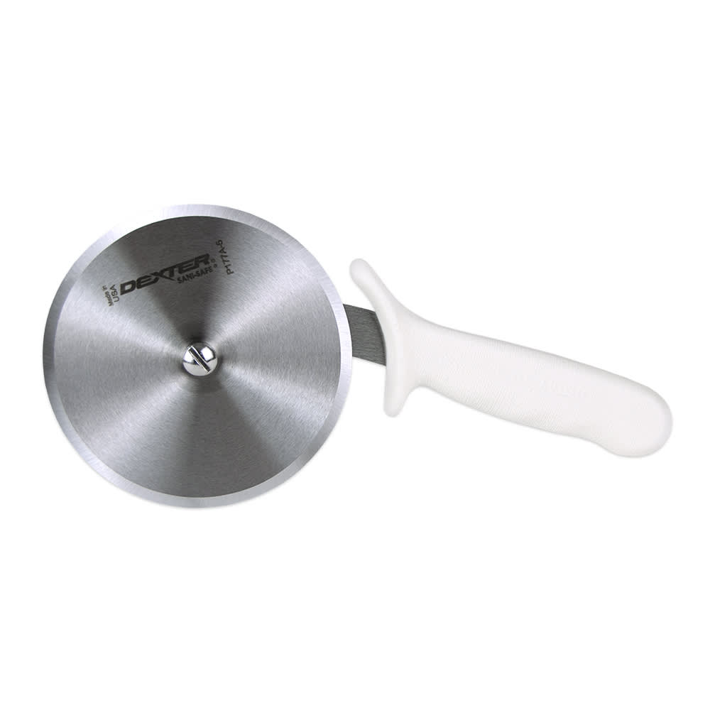 Dexter Russell P177A-5PCP SANI-SAFE® 5" Pizza Cutter w/ White Plastic ...