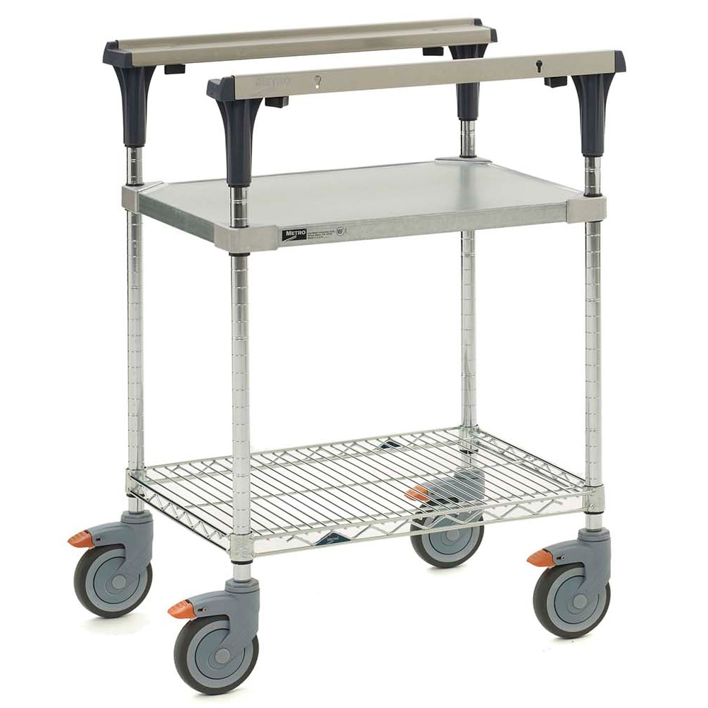 Metro MS1824-FGBR 2 Level Mobile PrepMate® MultiStation w/ Solid/Wire ...