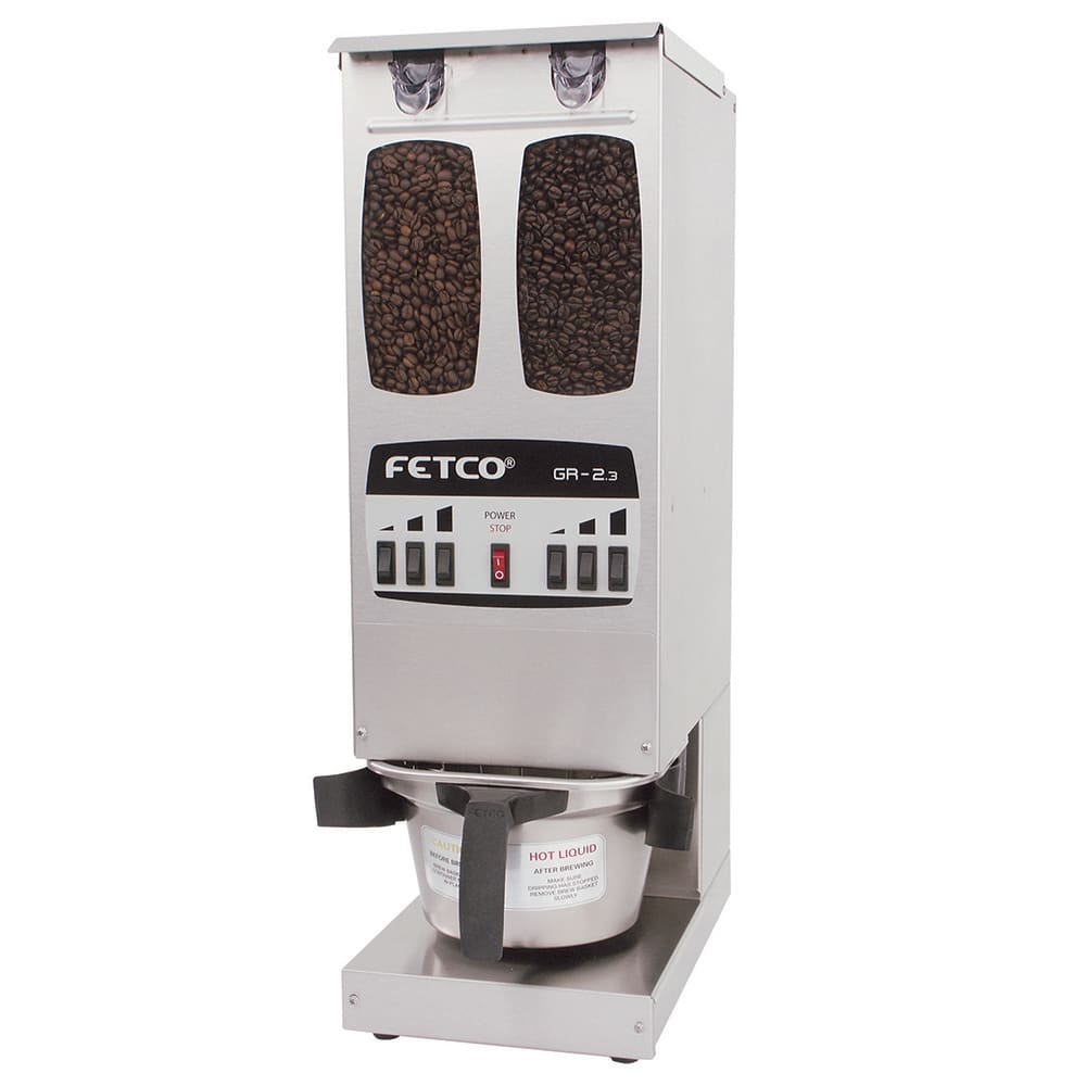 Fetco GR-2.3 Portion Controlled Coffee Grinder w/ (2) 5 lb Hoppers, 120v