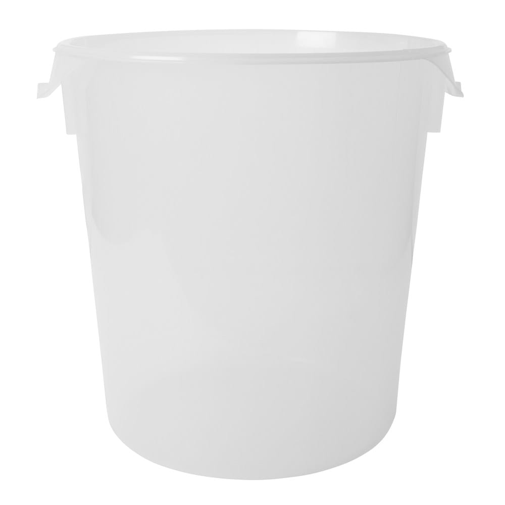Rubbermaid FG572824CLR 22 qt Round Storage Container - Clear Poly