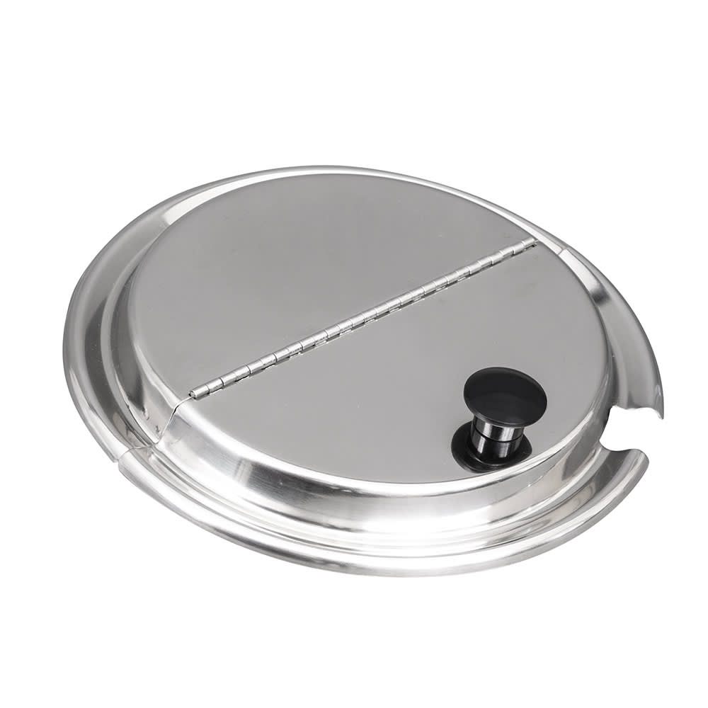 Vollrath 47488 Hinged Inset Cover - Mirror-Finish Stainless Steel