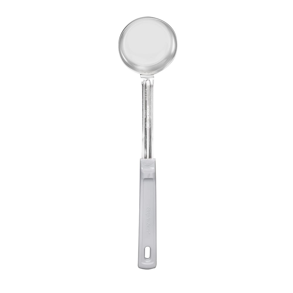 Vollrath 62172 4 oz Solid Spoodle - Gray Poly Handle, Stainless