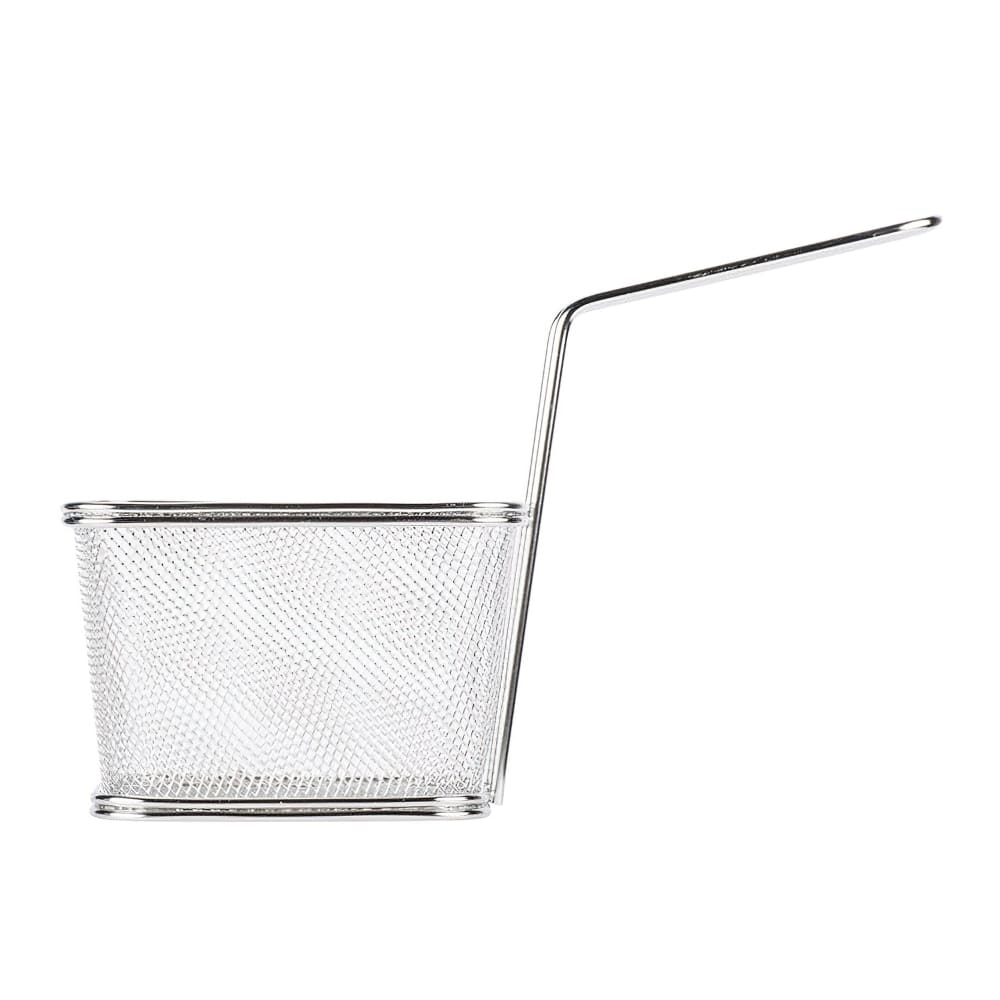 GET 4-81868 Rectangular Fry Basket - 5" x 4" x 3 1/4", Stainless