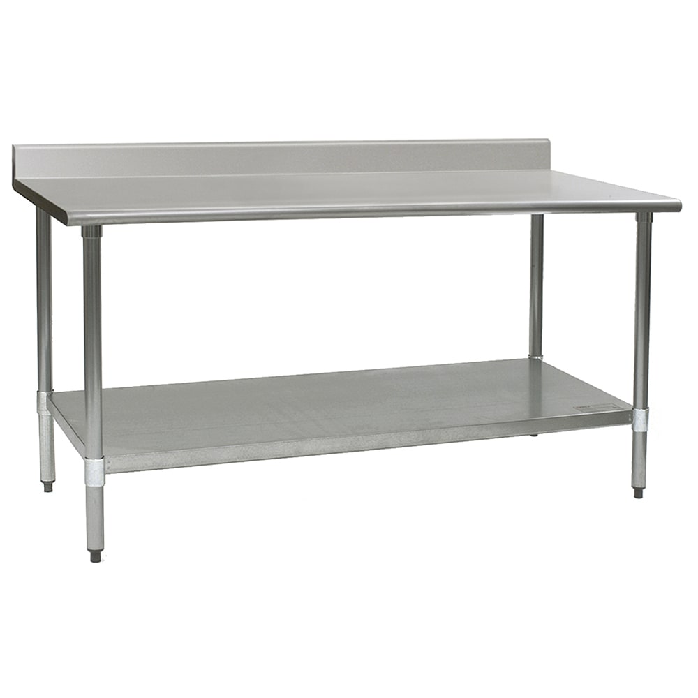 Eagle Group T3072B-BS 72" 16 ga Work Table w/ Undershelf & 430 Series ...