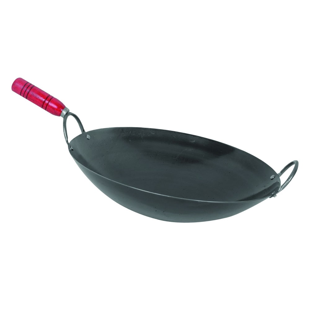 Thunder Group IRWC007 16" Iron Wok - Riveted Handles
