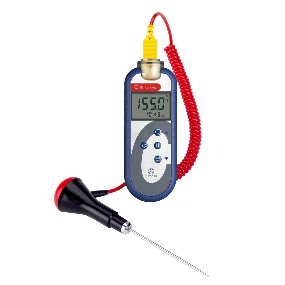 Comark C48/P13 Food Thermometer Kit w/ PK24M Probe - Type K