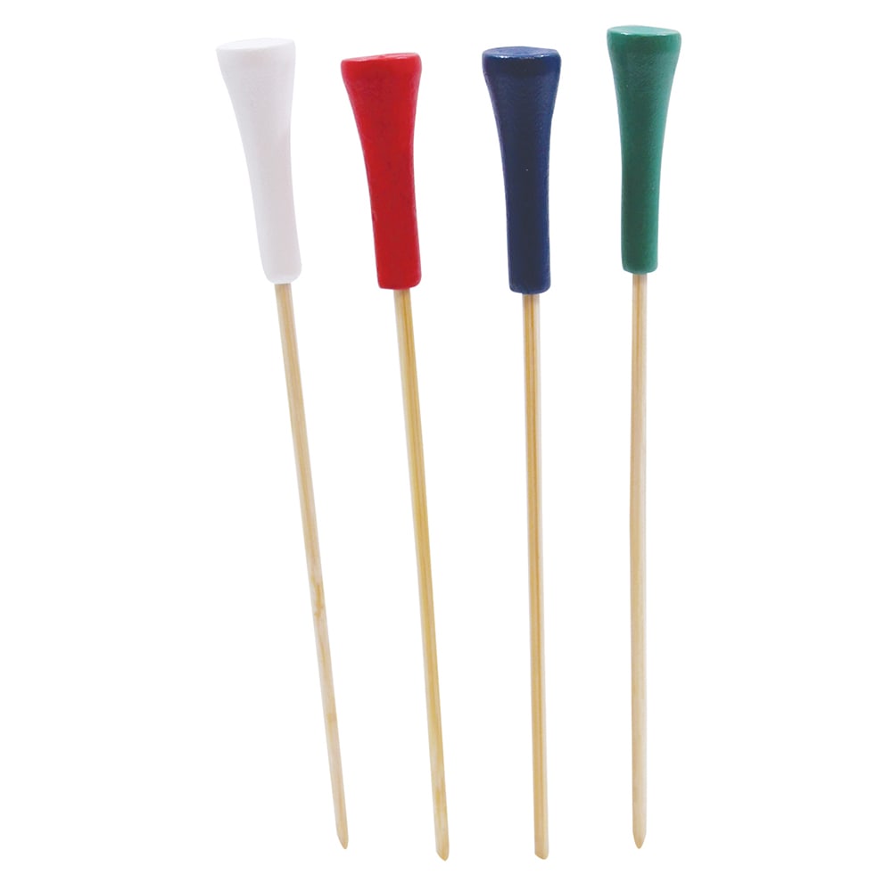 Tablecraft BAMSP345 4 1/2" Bamboo Golf Tee Pick