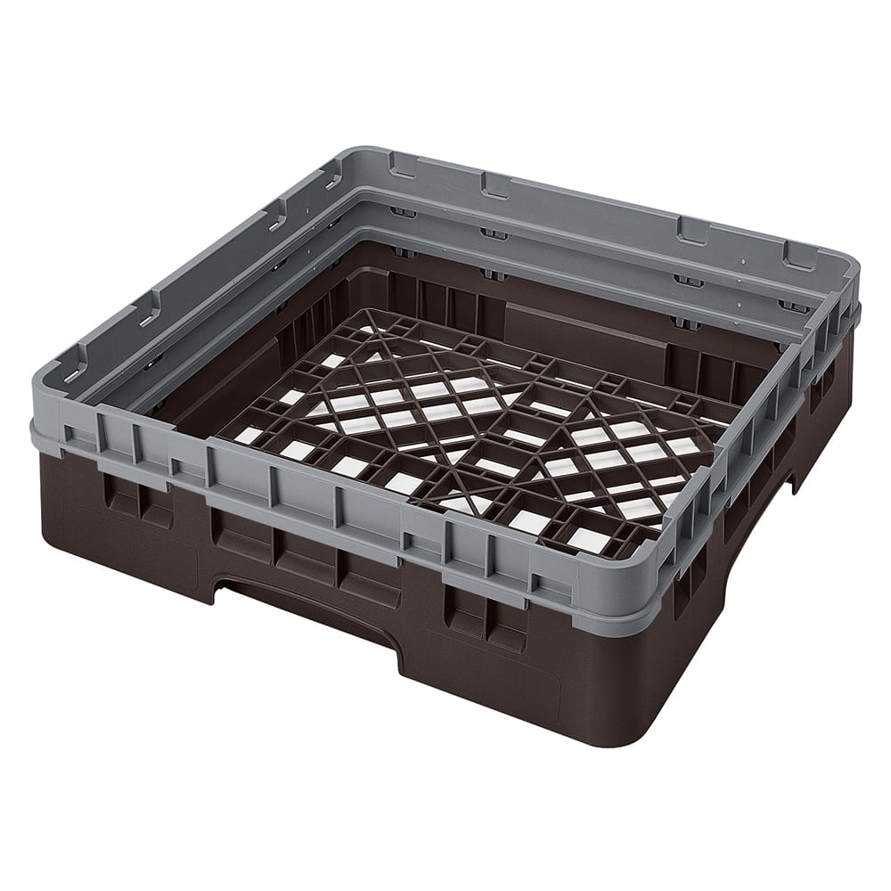 Cambro BR414167 Camrack Base Rack with Extender - 1 Compartment, 4"H, Brown